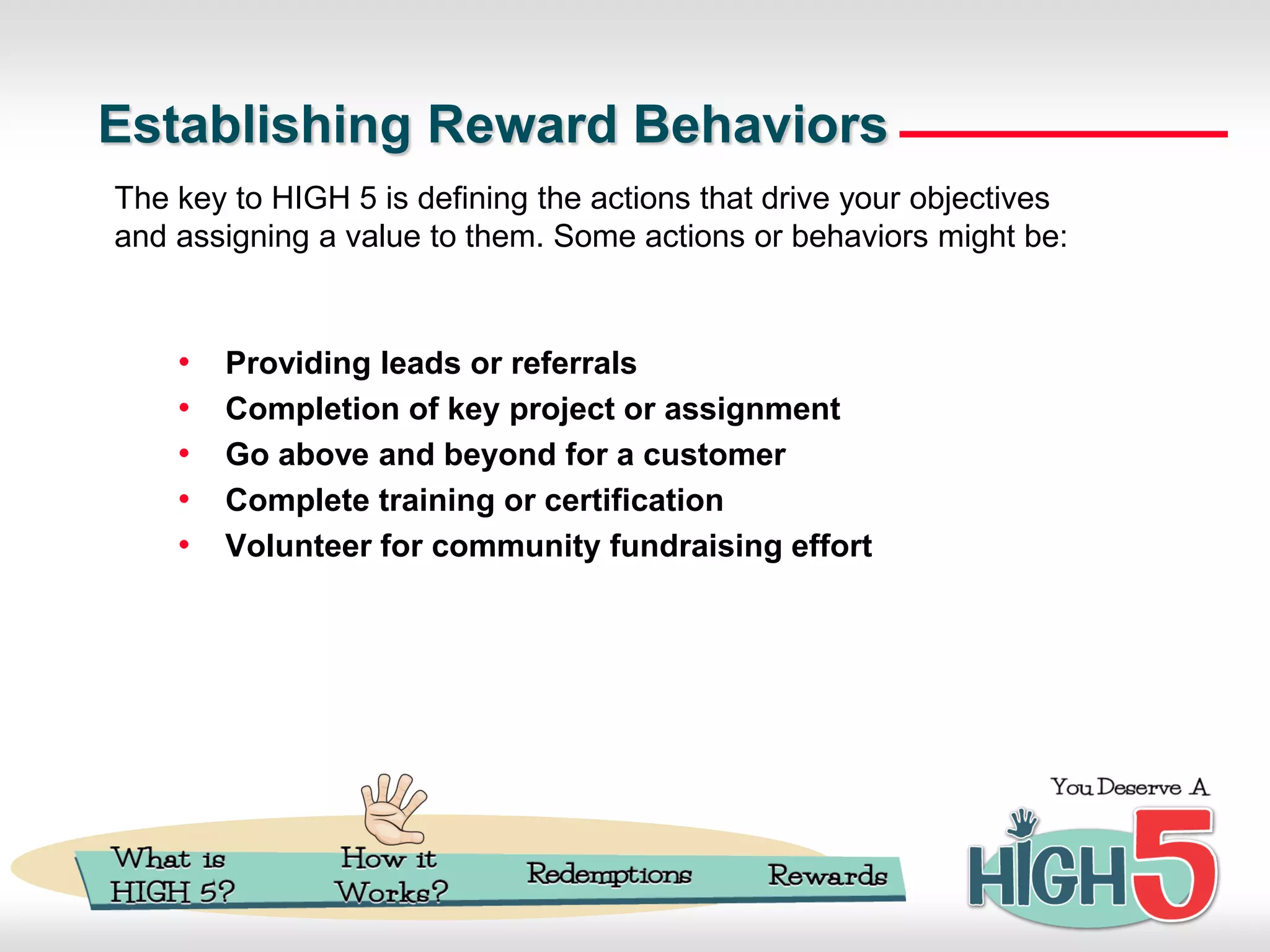 Newton's HIGH 5 Employee Recognition | PDF