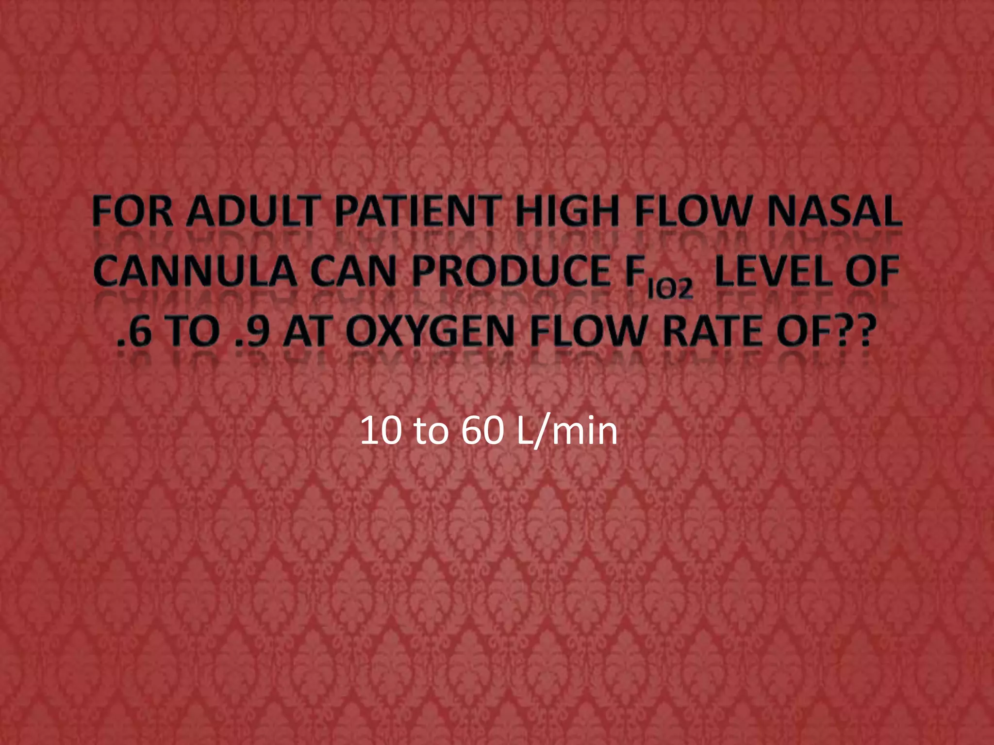 High flow nasal cannula (hfnc) by Tarfa Al-Sabhan | PPTX