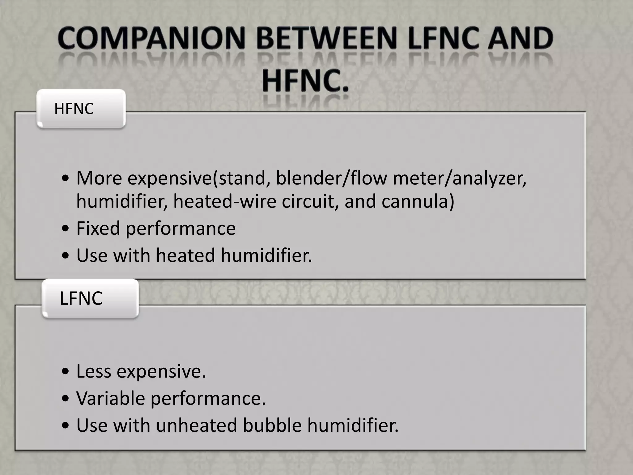 High flow nasal cannula (hfnc) by Tarfa Al-Sabhan | PPTX