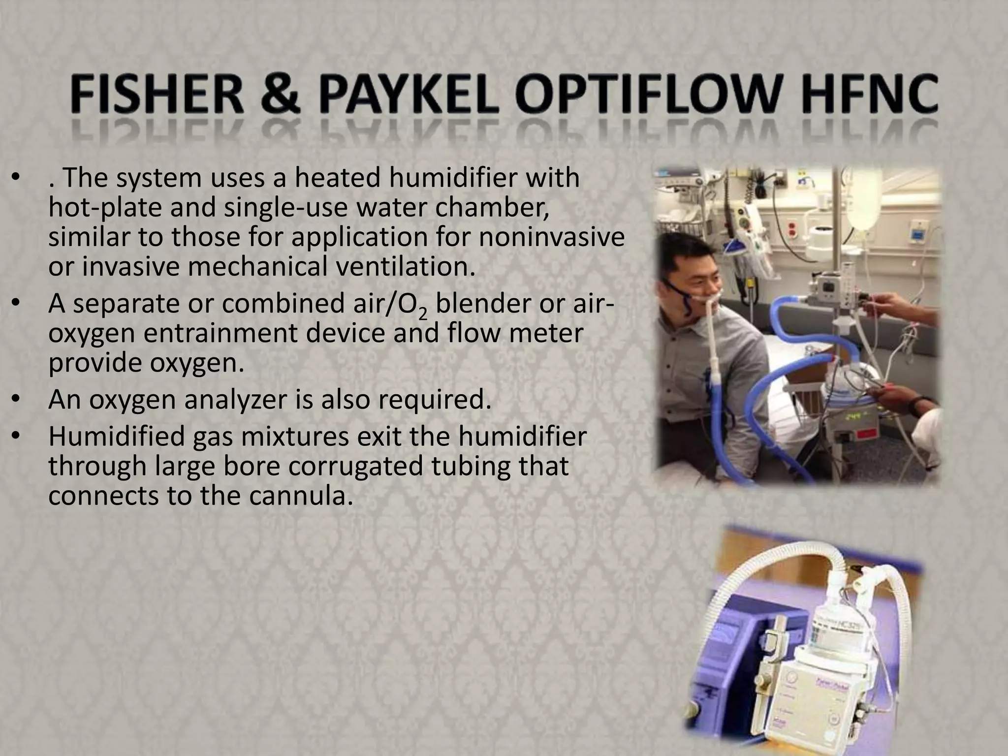 High flow nasal cannula (hfnc) by Tarfa Al-Sabhan | PPTX