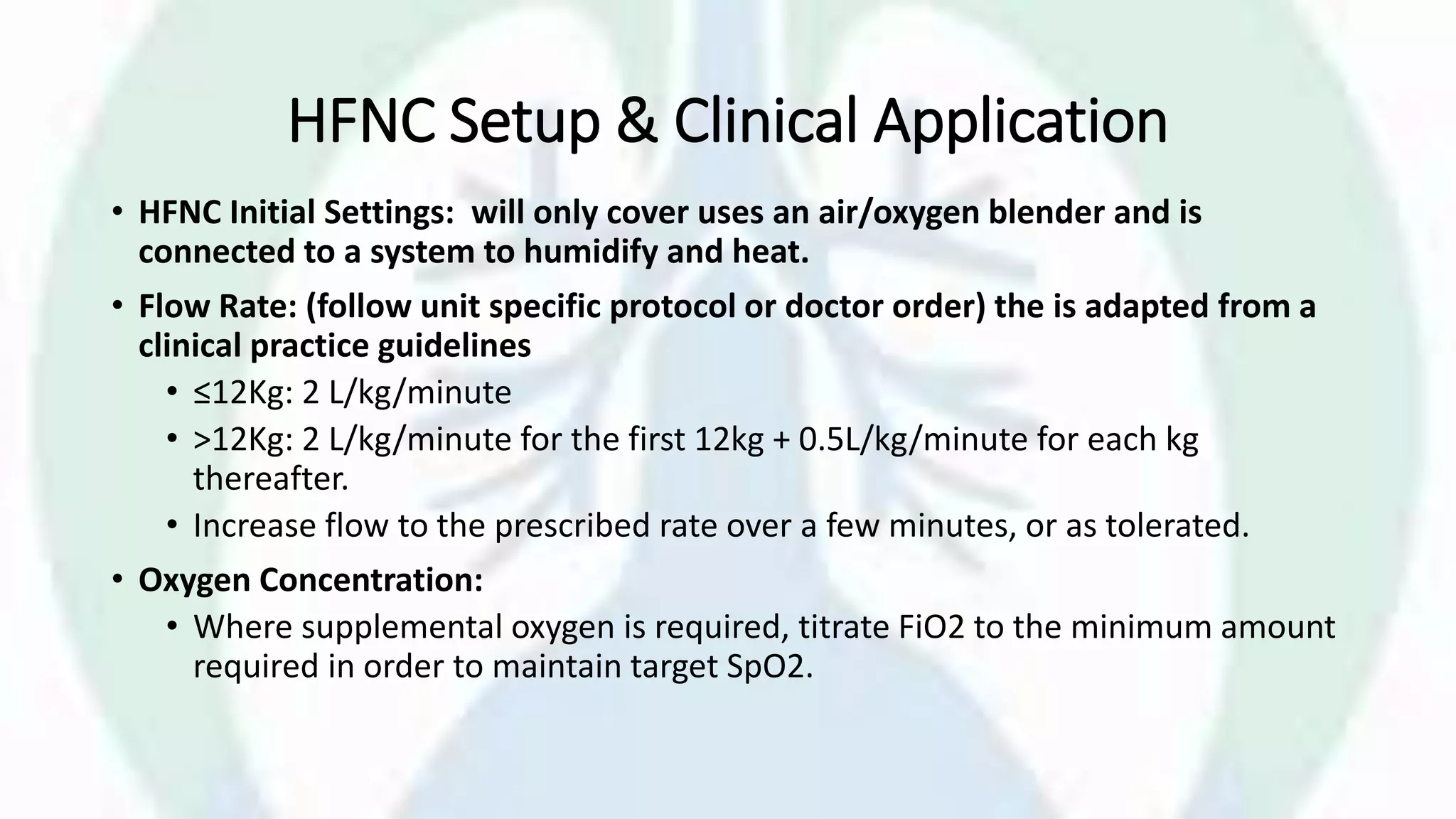 High flow nasal cannula (hfnc) linkden | PPTX