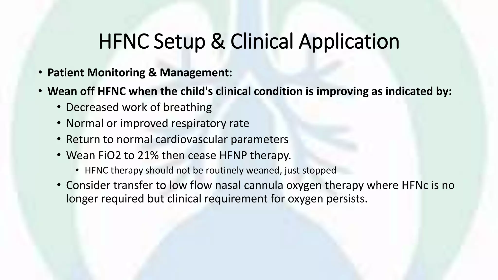 High flow nasal cannula (hfnc) linkden | PPTX