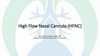 High flow nasal cannula (hfnc) linkden | PPTX