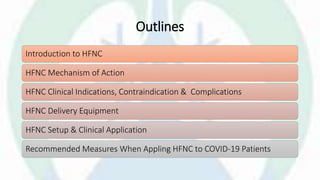 High flow nasal cannula (hfnc) linkden | PPTX