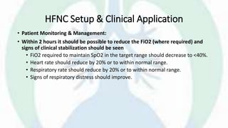 High flow nasal cannula (hfnc) linkden | PPTX