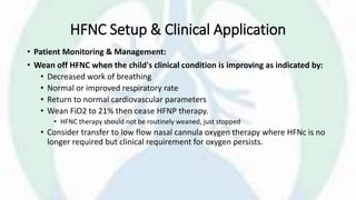 High flow nasal cannula (hfnc) linkden | PPTX