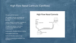 High flow nasal cannula (n dalmon) | PPTX
