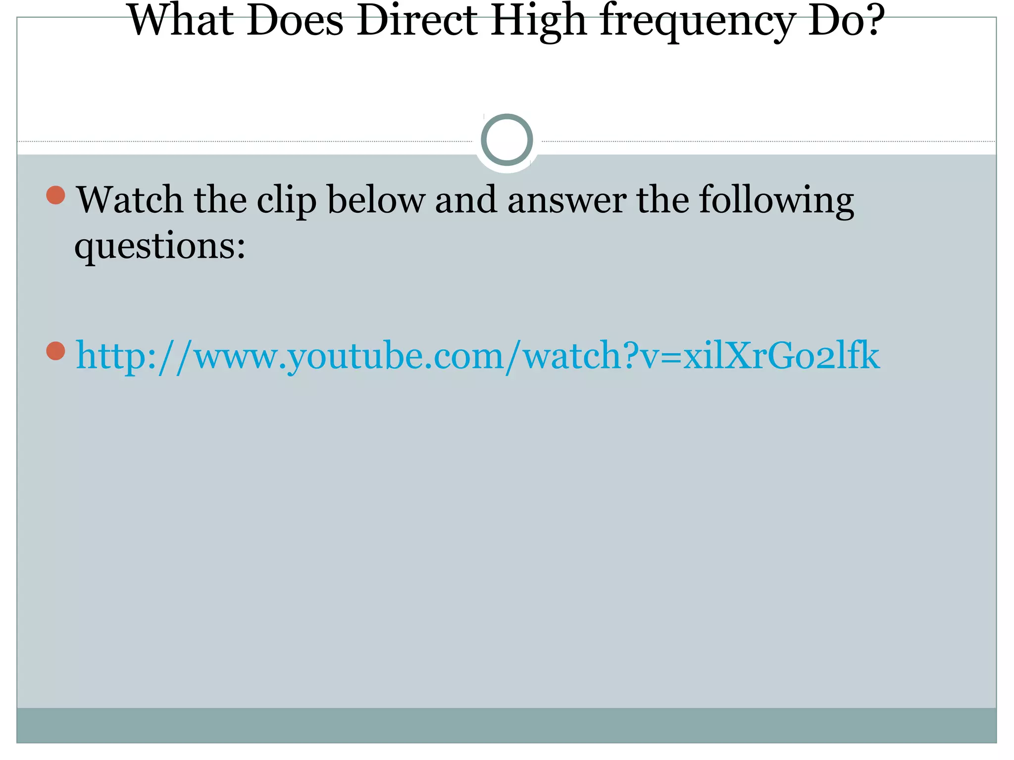 High frequency | PPT