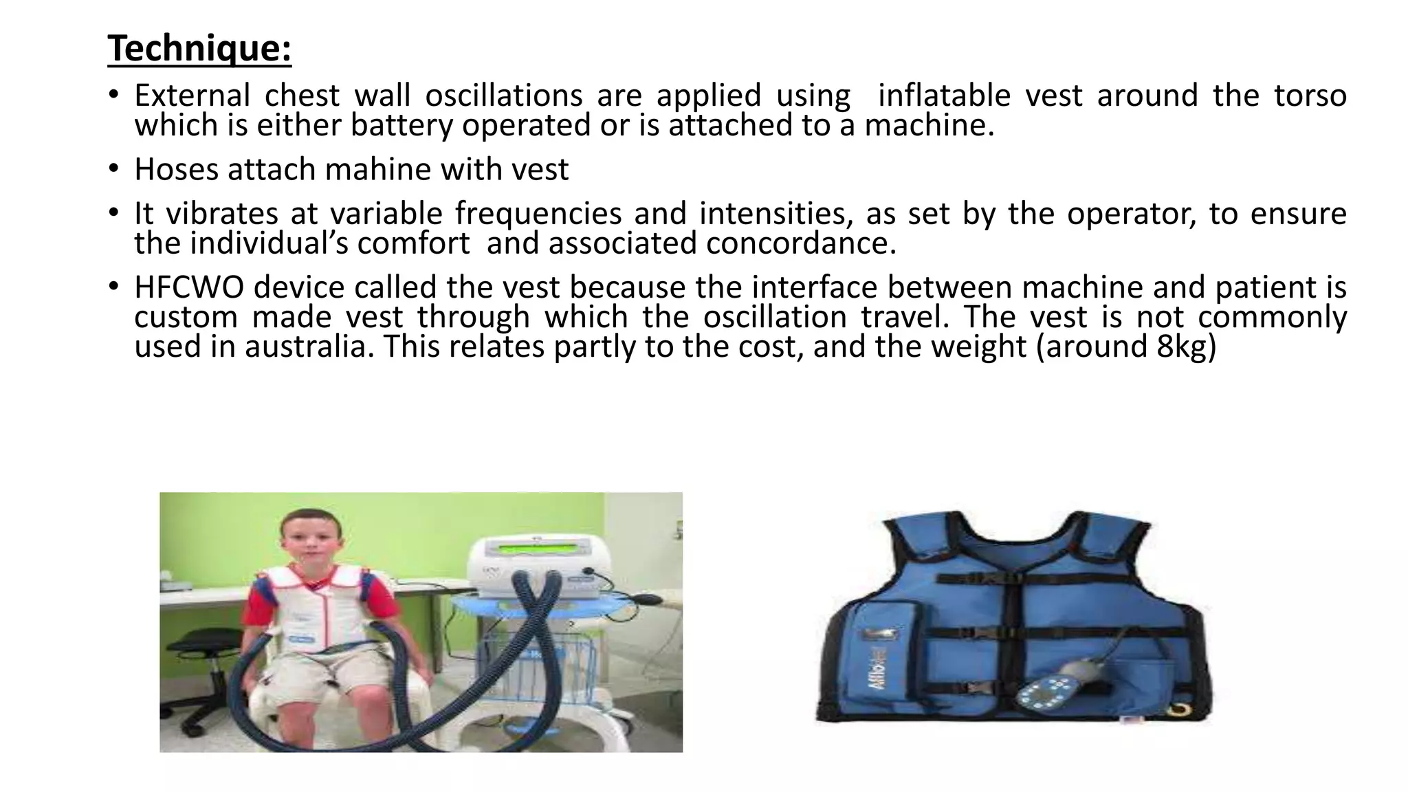 High frequency chest wall oscillation | PPTX