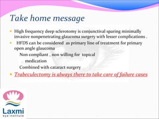 High Frequency Deep Sclerotomy (HFDS) | PPTX