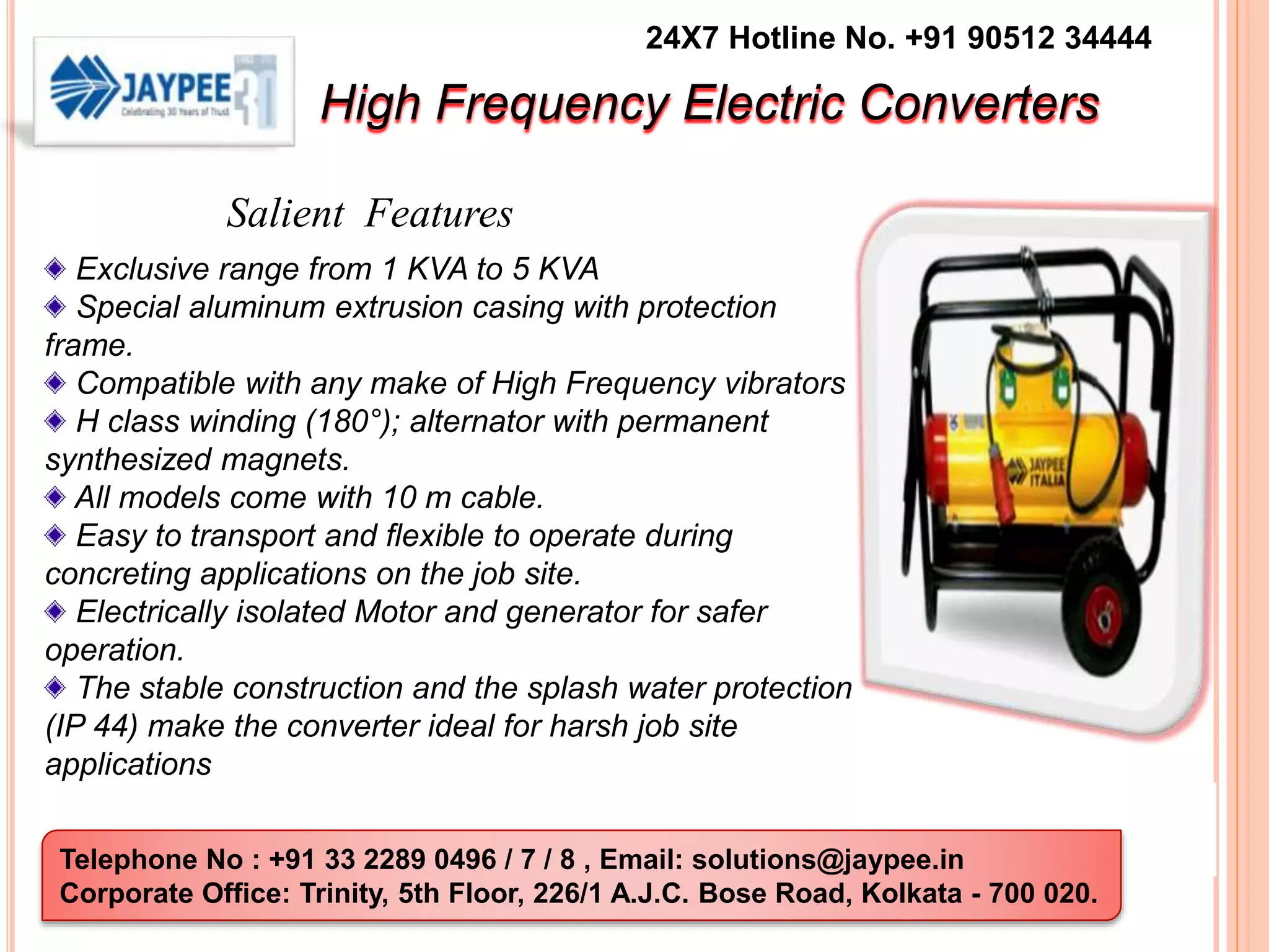 High frequency electric converters | PPTX