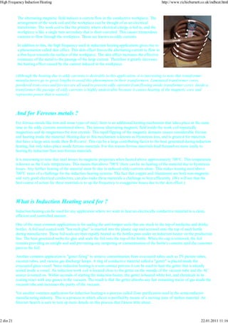 High frequency induction heating | PDF