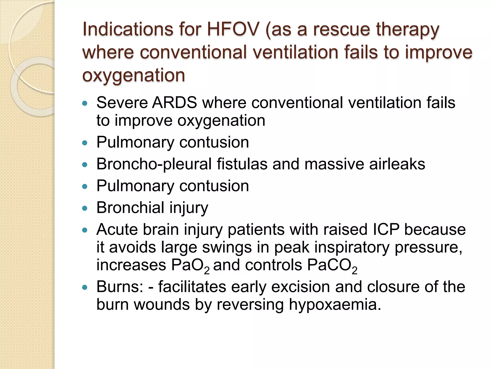High frequency oscillatory ventilation | PPTX