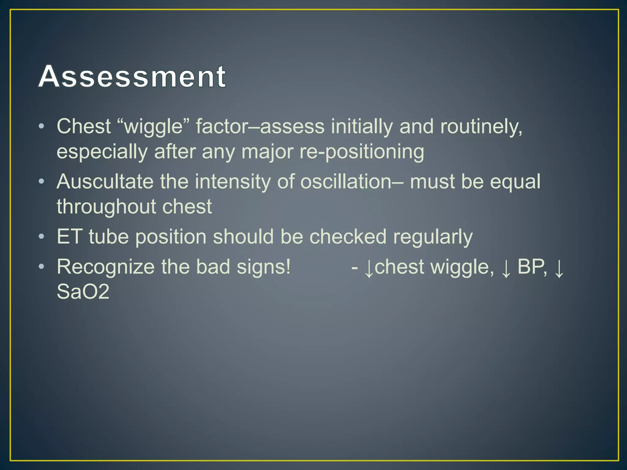 High frequency oscillatory ventilation | PPTX