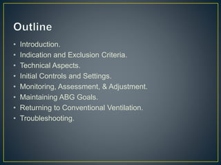 High frequency oscillatory ventilation | PPTX