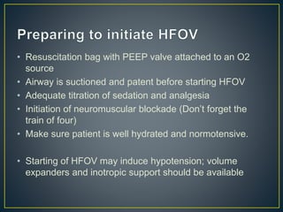 High frequency oscillatory ventilation | PPTX