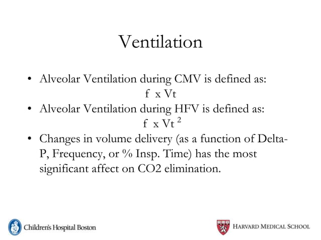 HFOV Gas Exchange | PPT