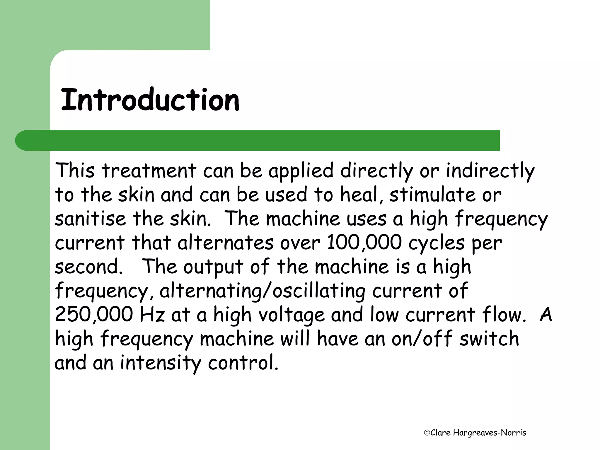 High frequency Treatment | PPTX