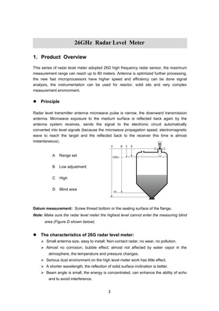 High frequency radar level meter zero902 | PDF | Physics | Science