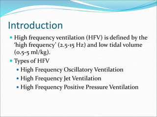 High frequency ventilation.ppt