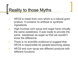 High fructose corn syrup | PPT