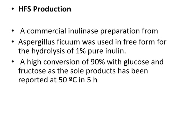 High fructose syrup and maltose syrup Production | PPTX | Chemistry ...