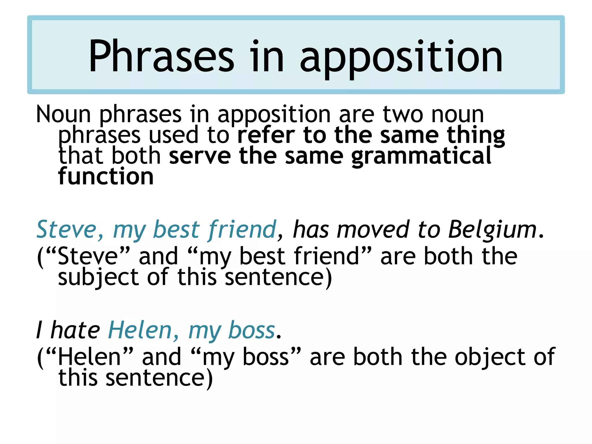 English Language Terminology: High Grade Features | PPTX