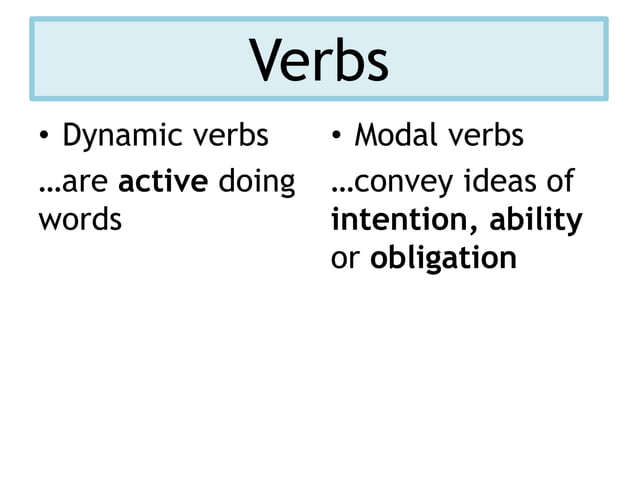 English Language Terminology: High Grade Features | PPT | Free Download