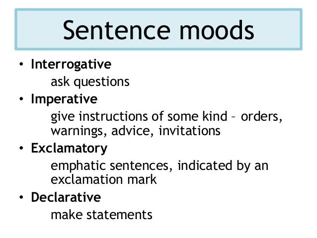 English Language Terminology: High Grade Features