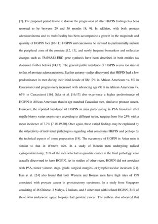 High grade prostatic intraepithelial neoplasia | PDF