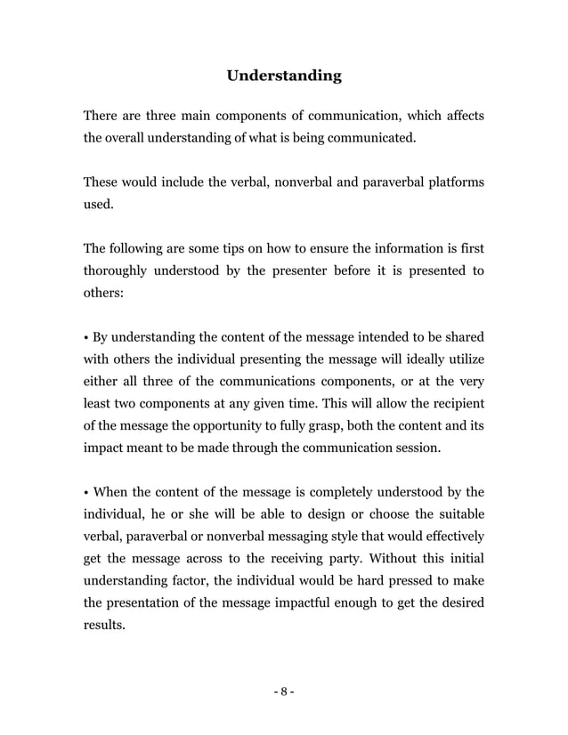 High impact communication | PDF