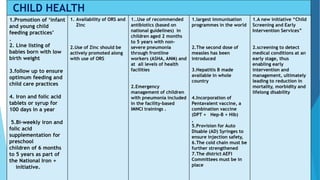 High impact interventions in rmnch+a(mch) for itc | PPT