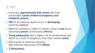 High impact interventions in rmnch+a(mch) for itc | PPTX