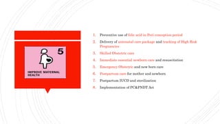 High impact interventions in rmnch+a(mch)part | PPTX