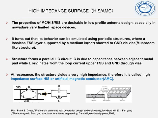 High impedance surface_his_ris_amc_nurmerical_analytical_analysis | PPTX