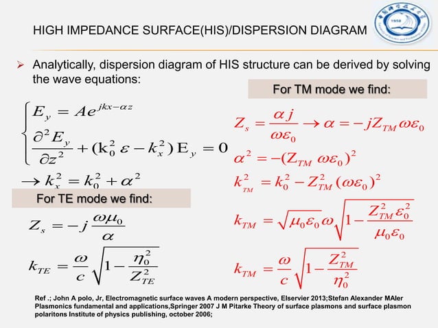 High impedance surface_his_ris_amc_nurmerical_analytical_analysis | PPTX