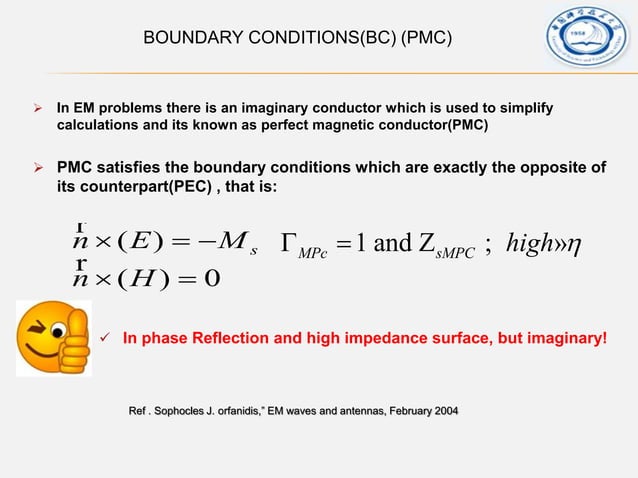 High impedance surface_his_ris_amc_nurmerical_analytical_analysis | PPTX
