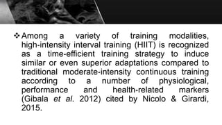 High Intensity Interval Training and Safety Concerns .pptx