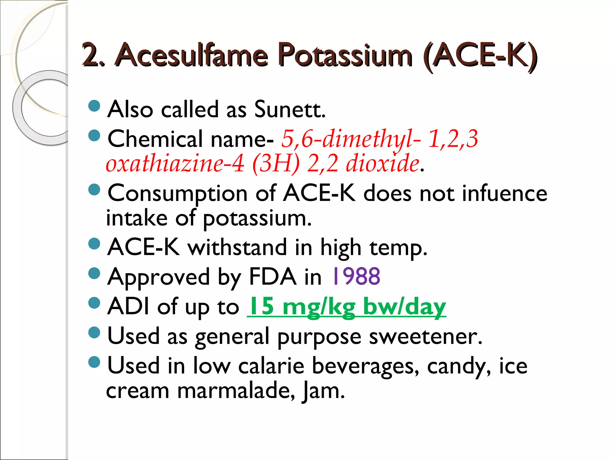 High intesity low calarie sweeeners | PPT
