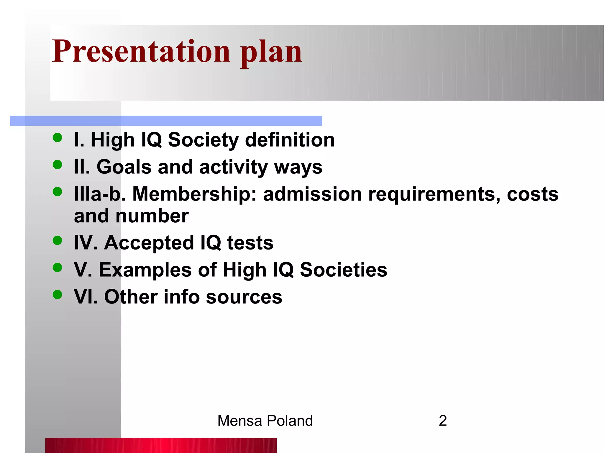 High iq societies | ODP