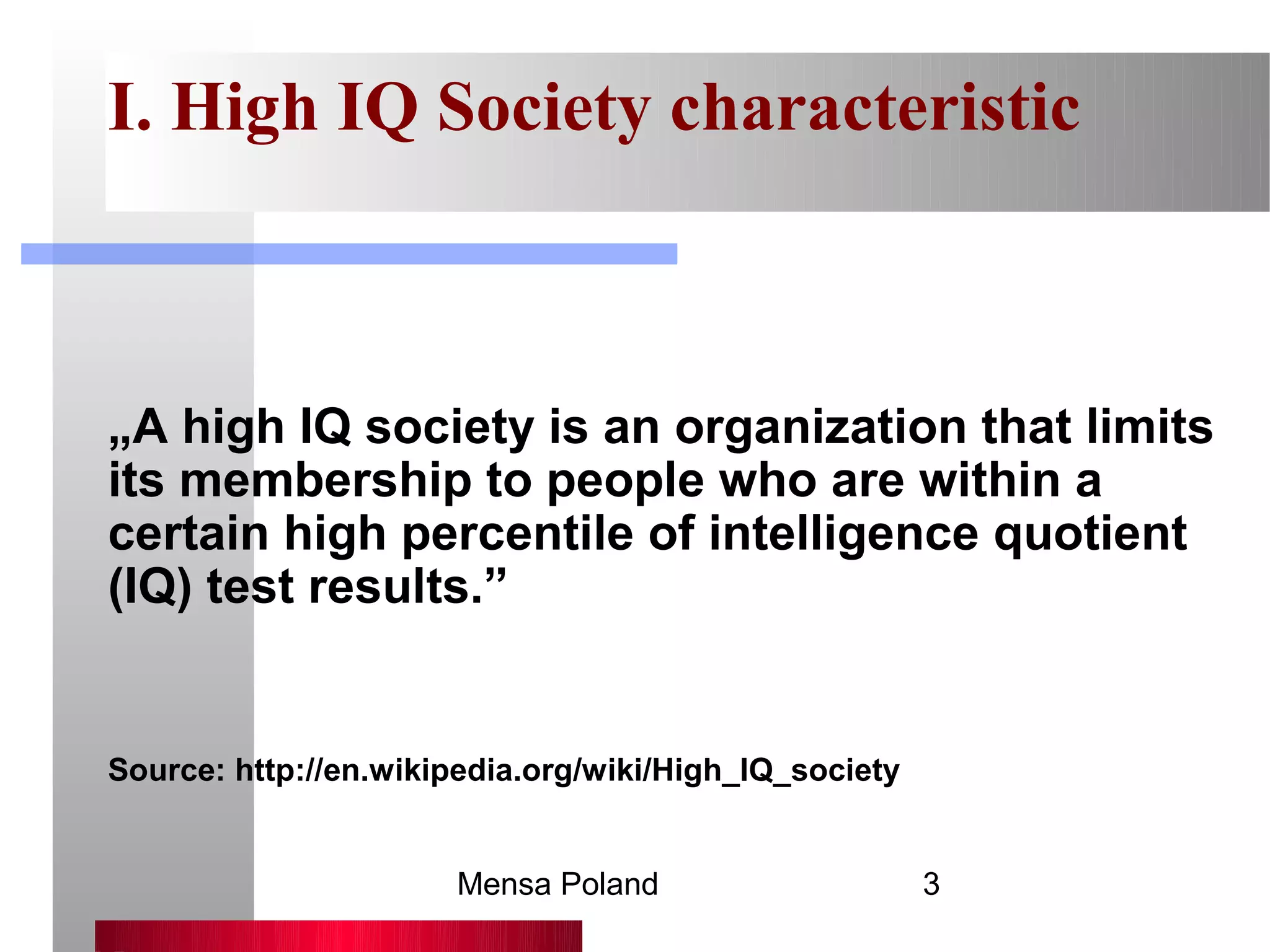 High iq societies | ODP
