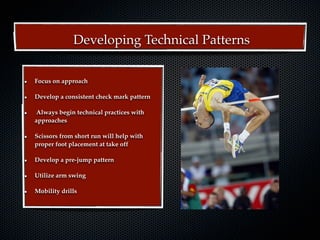 High Jump Approach Technique