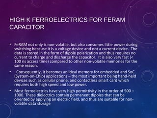 High k dielectric | PPT