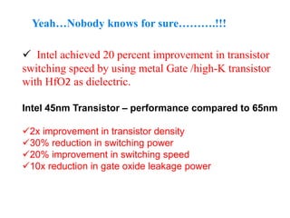 High k dielectric | PPTX