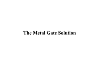 High k dielectric | PPTX