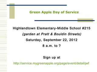 Highlandtown2 green apple | PPT