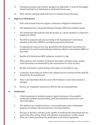 High level disinfectant | PDF
