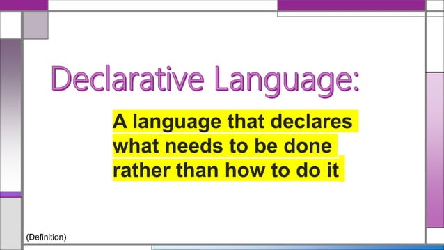 High Level Languages Imperative Object Orientated Declarative Ppt 1516