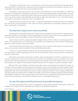 High level political forum issue brief | PDF