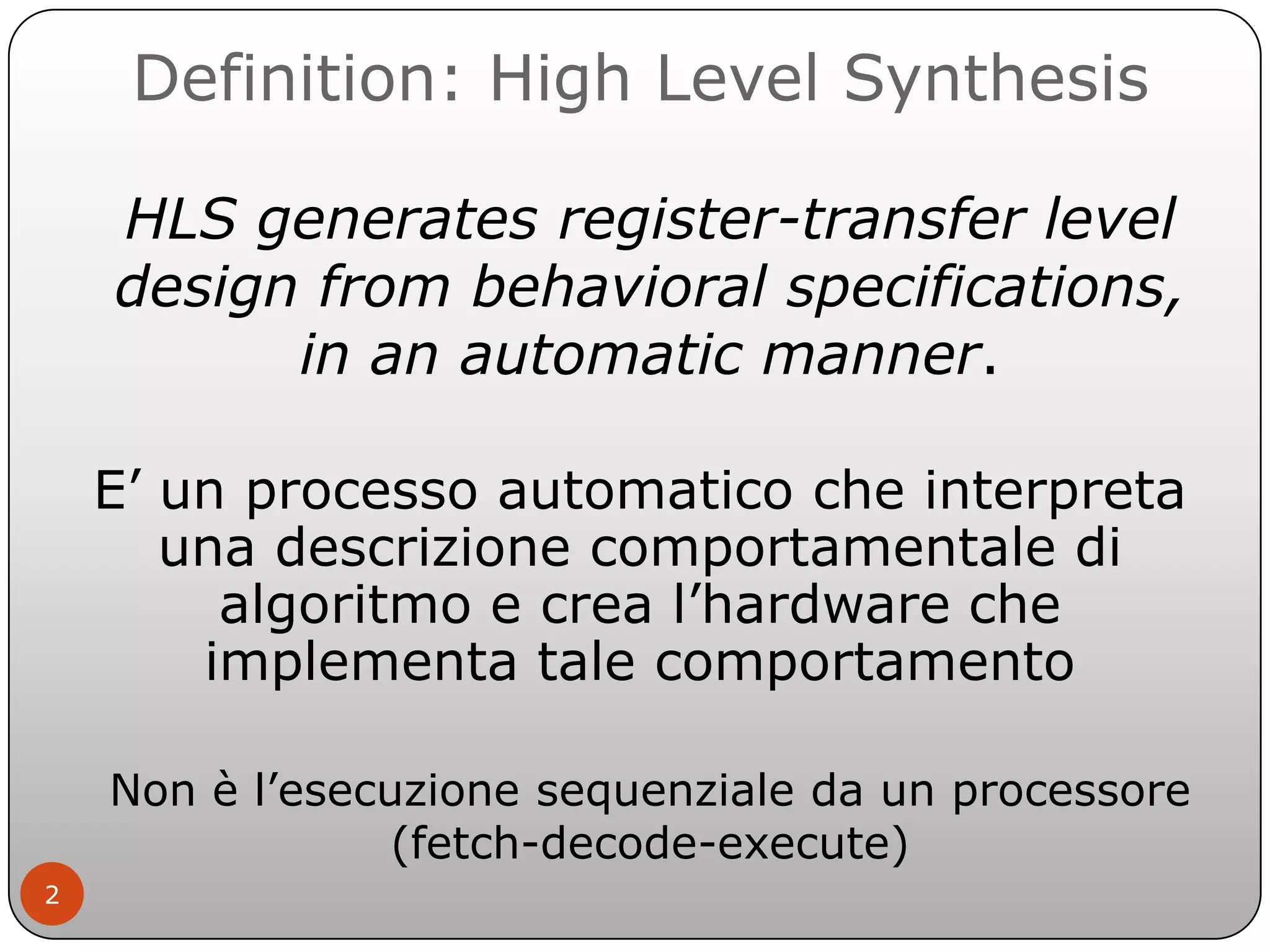 High Level Synthesis Using Esterel | PPT